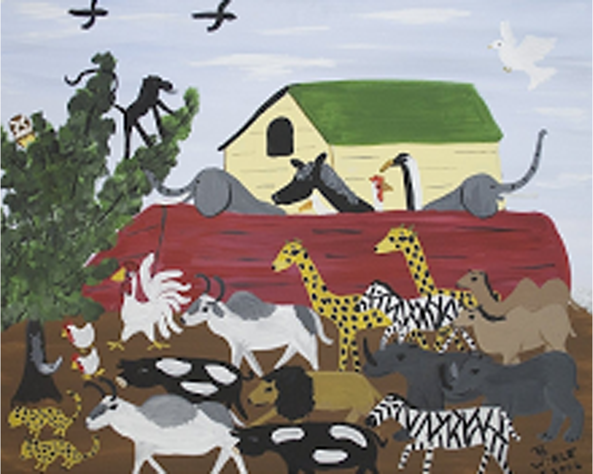 Barbara Wikle “Noah’s Ark” Folk Art – Around Back At Rocky's Place